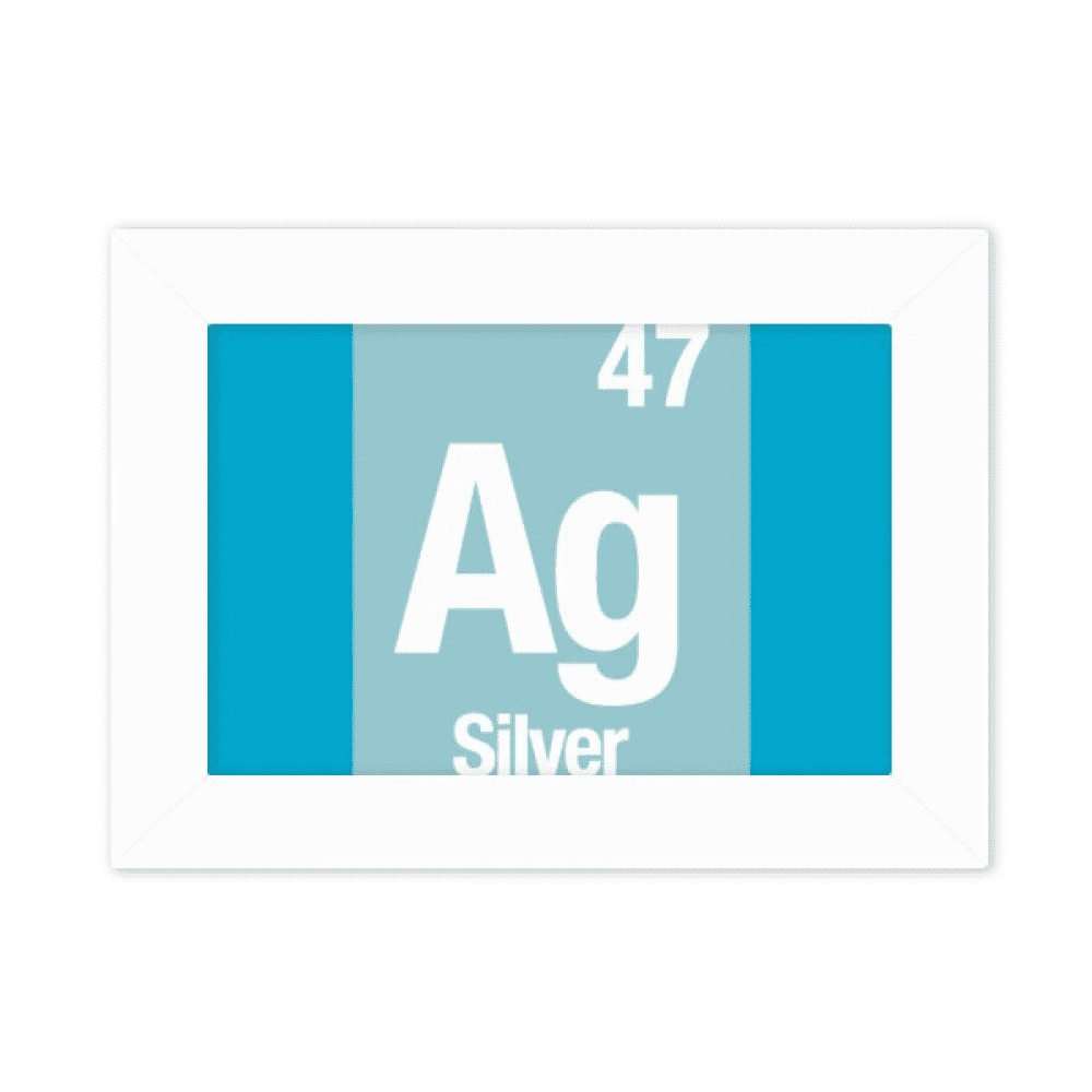 Ag Silver Checal Element Science Photo Mount Frame Picture Art Painting ...