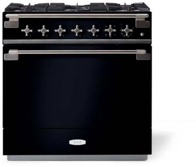 Aga Ael361df Elise Series 36" Wide 4.5 Cu. Ft. Free Standing Dual Fuel Range - Black - Walmart.com