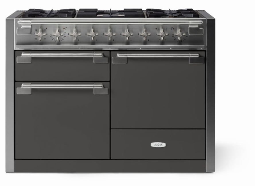 Aga Ael481df Elise Series 48" Wide 6 Cu. Ft. Free Standing Dual Fuel ...