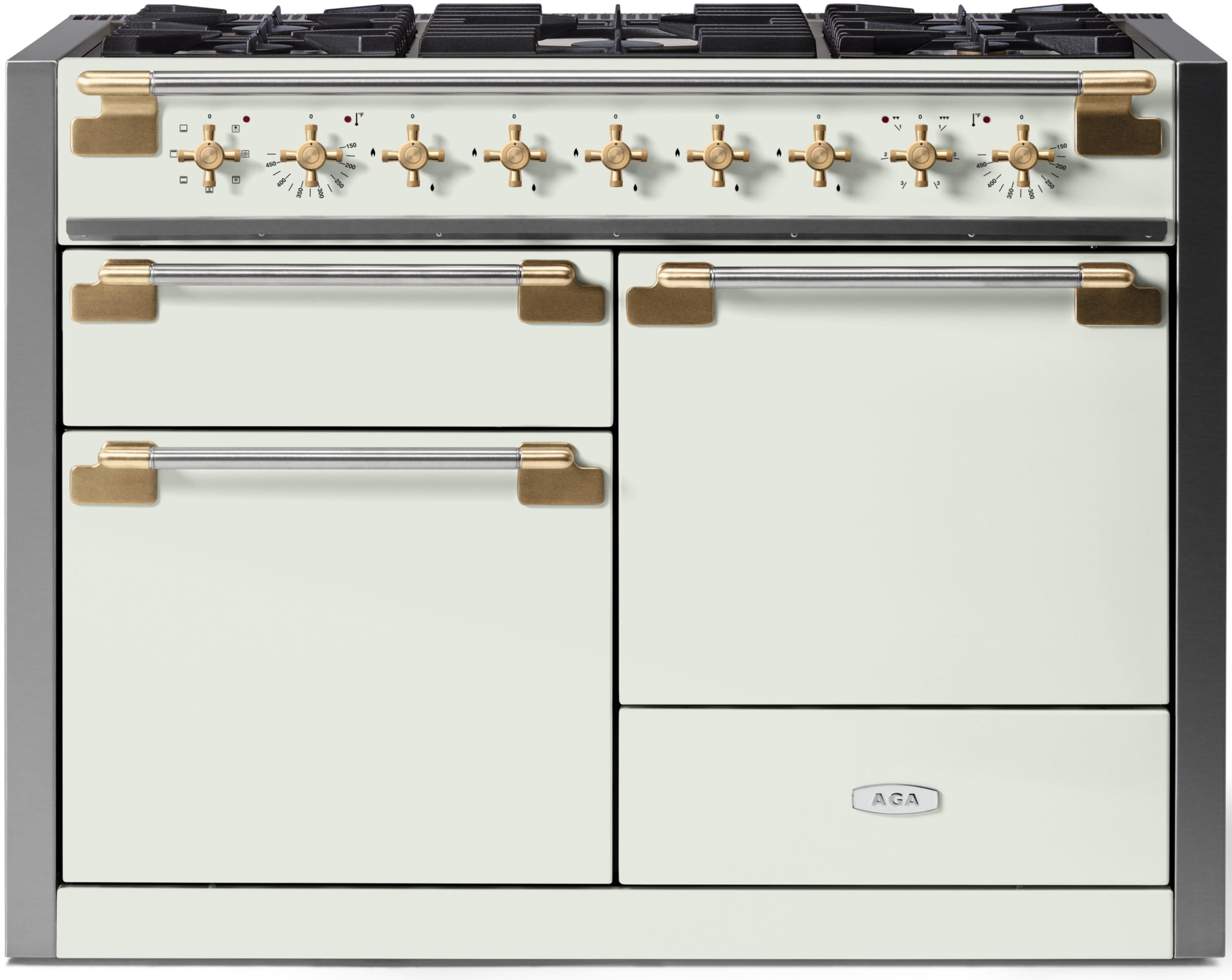 Aga Ael481dfab Elise Series 48" Wide 6 Cu. Ft. Free Standing Dual Fuel ...