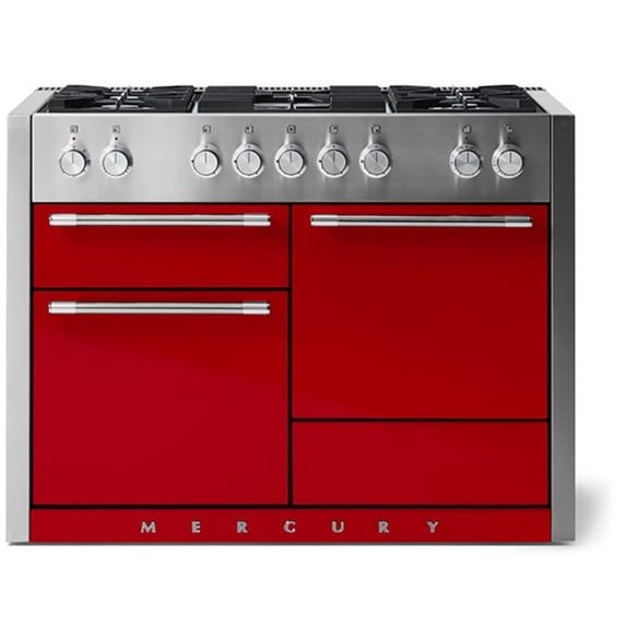 Aga Amc48df Mercury Series 48" Wide 6 Cu. Ft. Slide In Dual Fuel Range ...