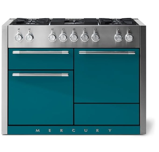 Aga Amc48df Mercury Series 48" Wide 6 Cu. Ft. Slide In Dual Fuel Range - Salcombe Blue - Walmart.com