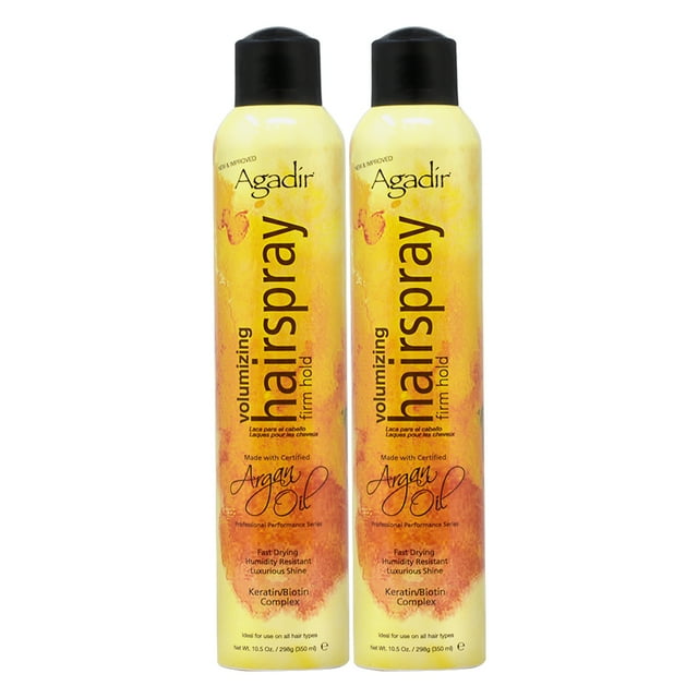Agadir Argan Oil Volumizing Hair Spray, Firm Hold, Fast Drying ...