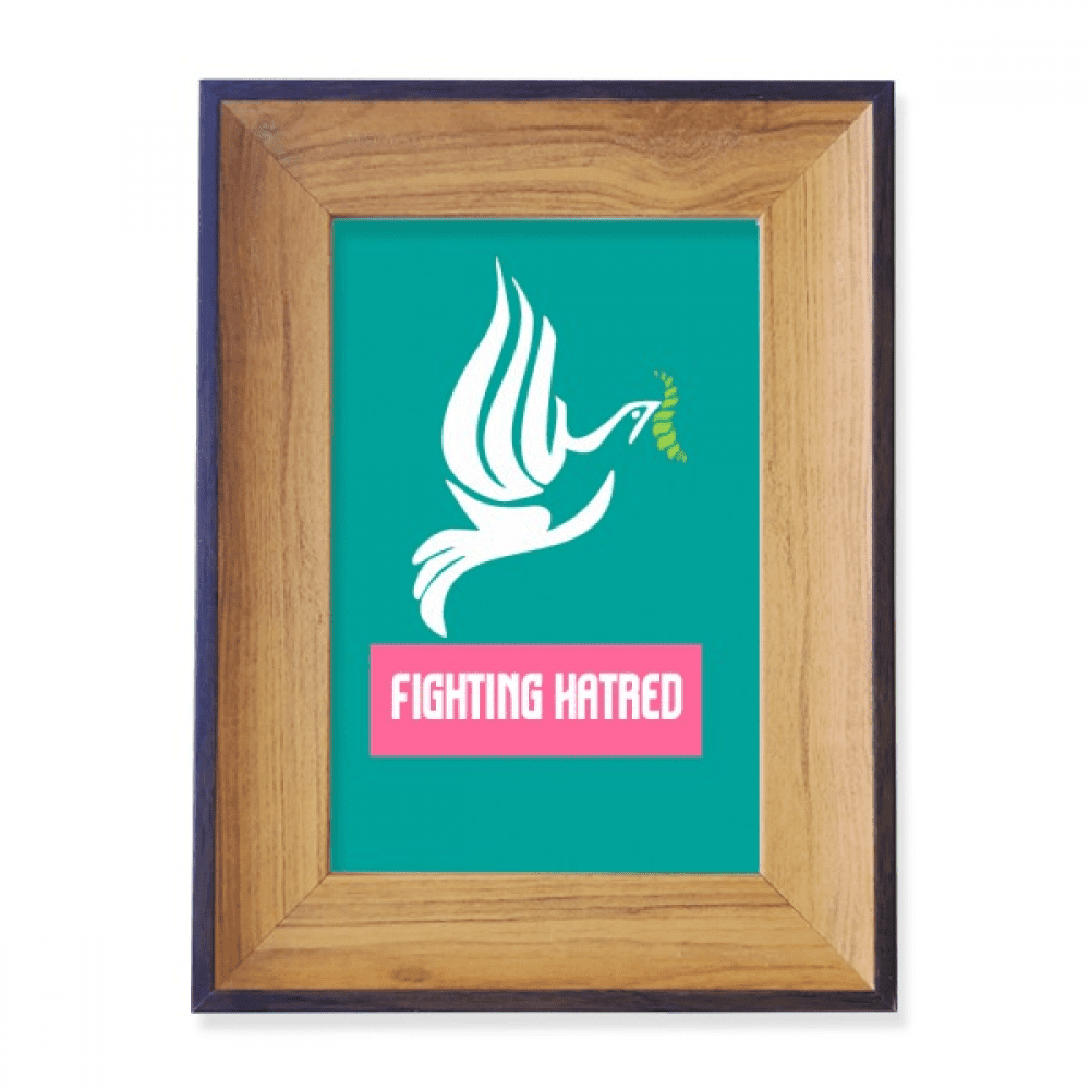 Against Fight Hatred Photo Frame Exhibition Display Art Desktop ...