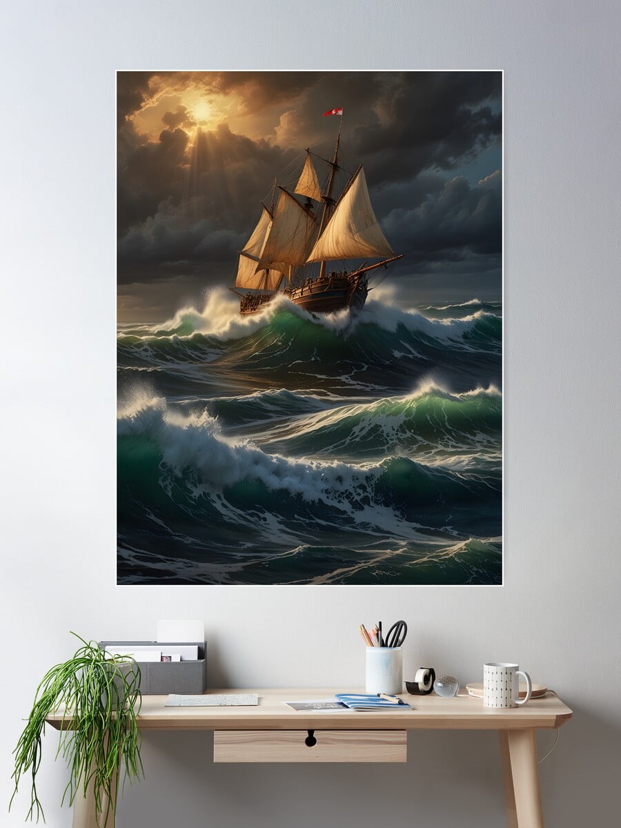 Against The Tempest: The Kapalâ€™S Battle With The Sea Poster Wall Art ...