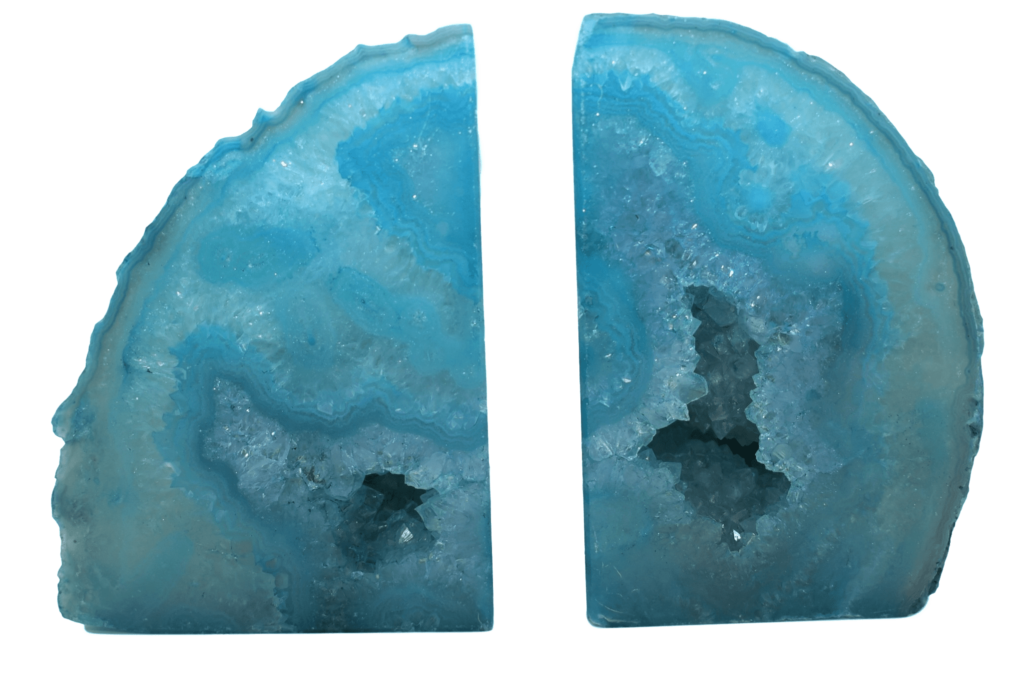 Agate Bookend, Geode Agate Bookend, Decorative Home Accessory, Crystal ...