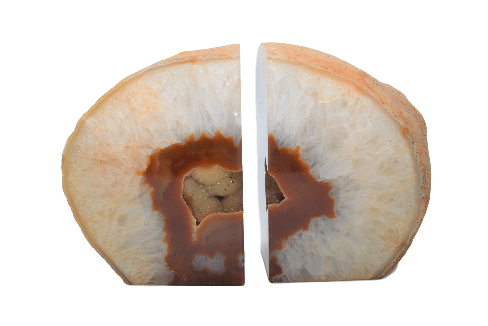 Agate Bookend, Geode Agate Bookend, Decorative Home Accessory, Crystal ...