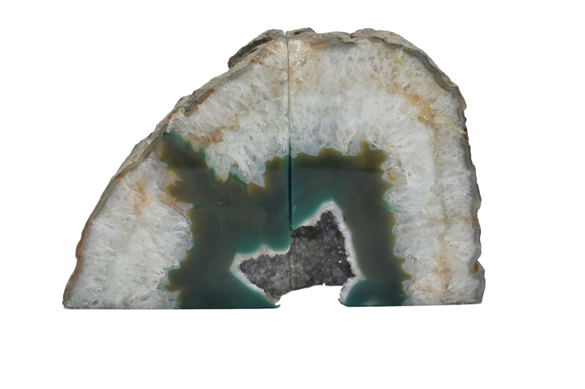 Agate Bookend, Geode Agate Bookend, Decorative Home Accessory, Crystal ...