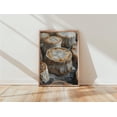 Agate Geode Slice Wall Art Natural Earth Tone Crystal Decor Living Room ...
