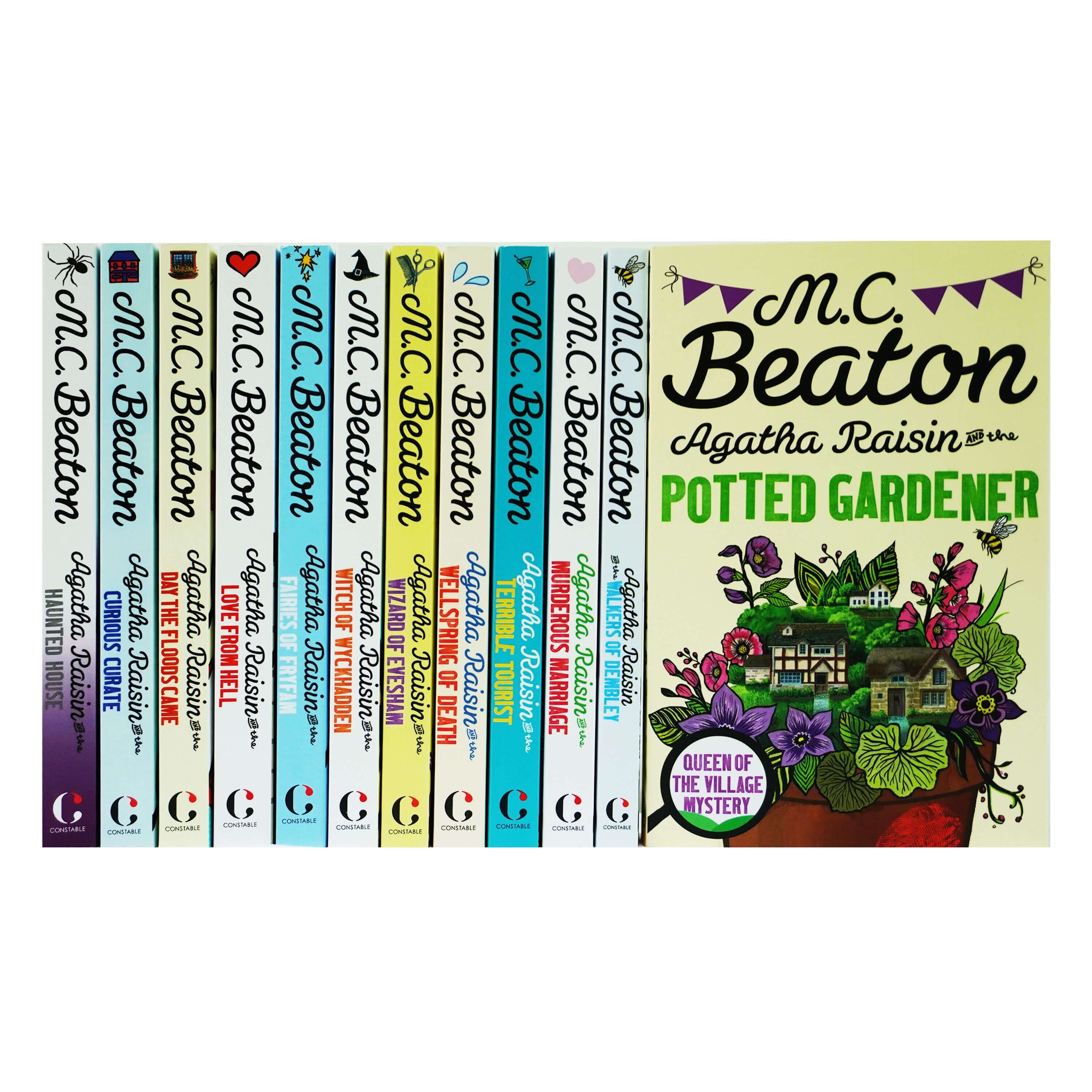 Agatha Raisin Mysteries Series by M.C. Beaton 12 Books Collection Set ...