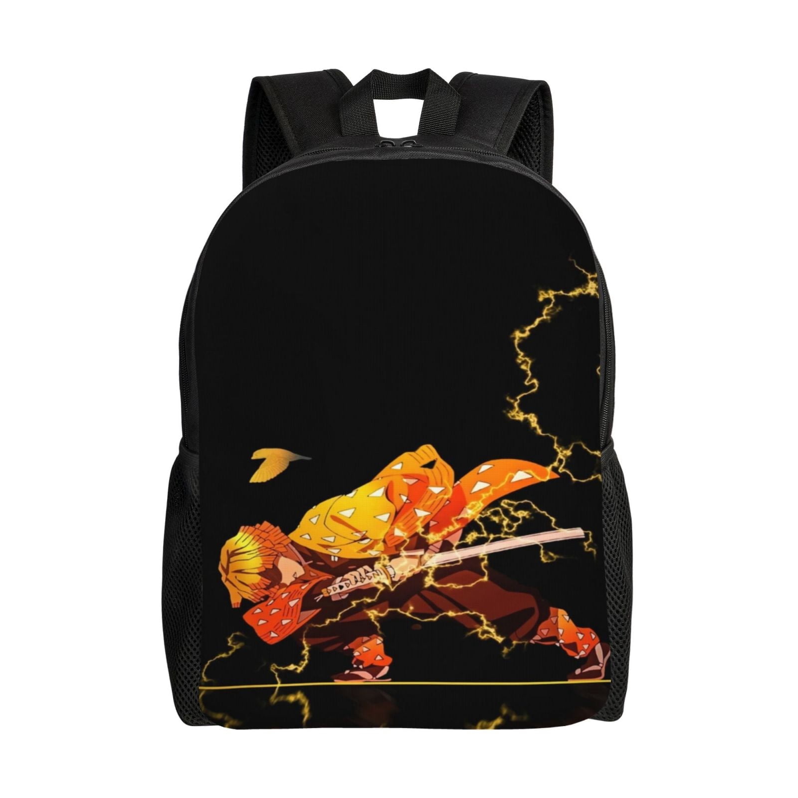 Agatsuma Zenitsu Anime Backpack Cartoon Travel Bags 3D Printed Casual ...