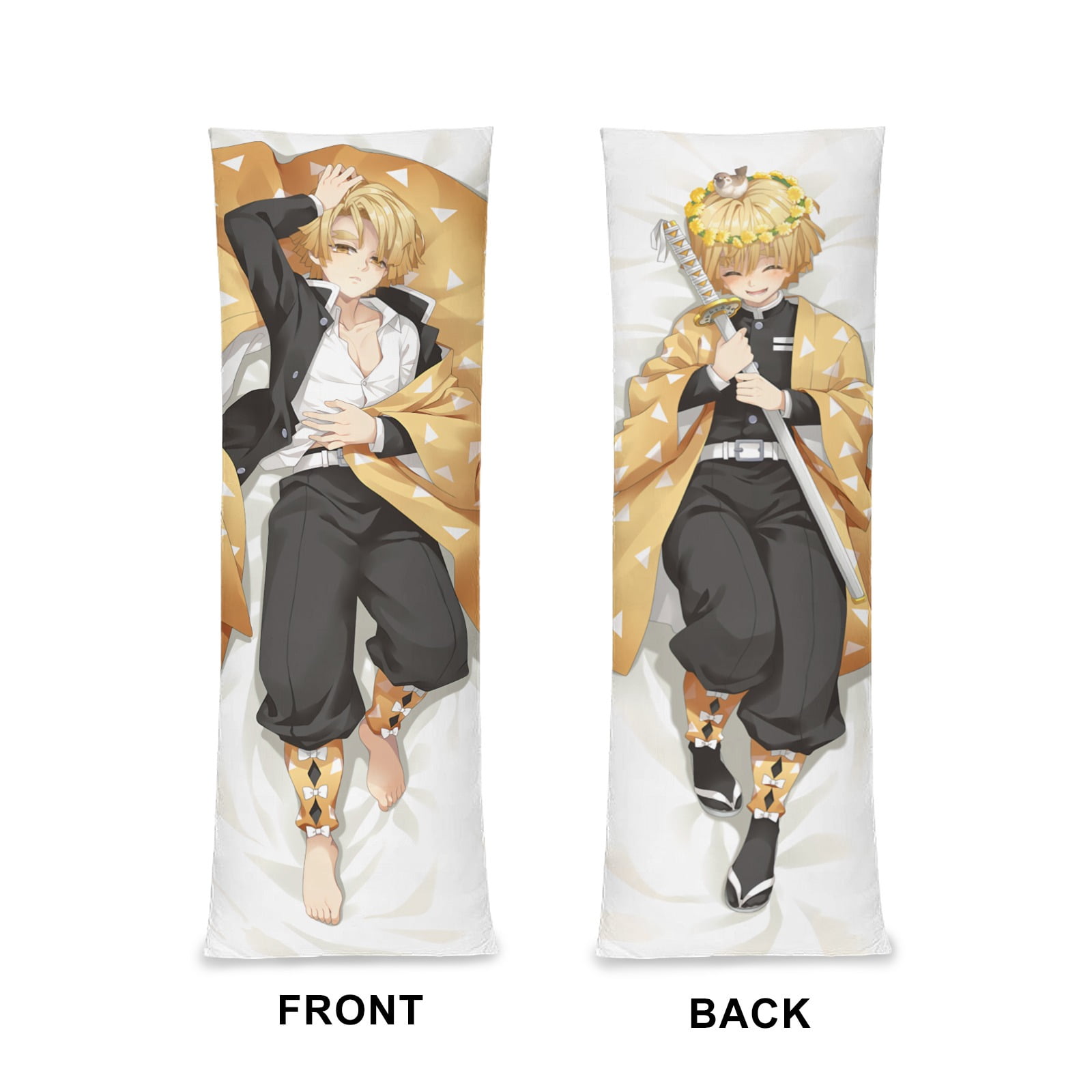 Agatsuma Zenitsu Body Pillow Cover Case Hugging Soft Anime Character ...