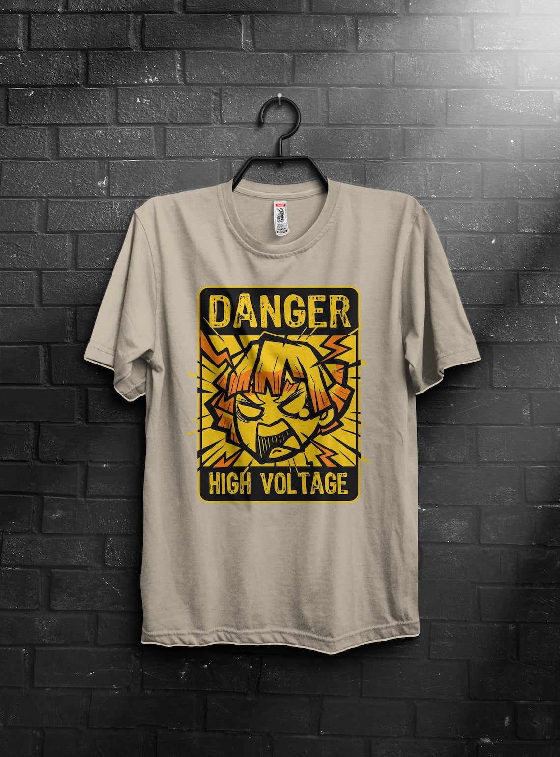 Agatsuma Zenitsu T-shirt, Kimetsu No Yaiba Manga Anime, Demon Slayer ...