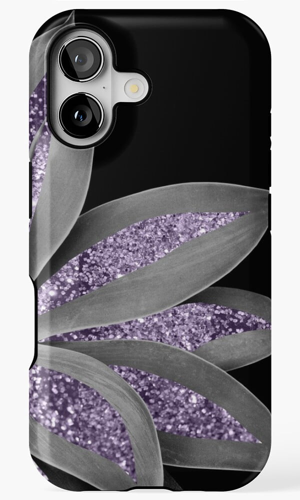 Agave Finesse Glam Photo Glitter Texture Phone Case for iPhone 11 12 13 ...