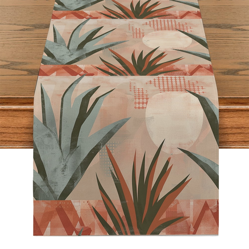 Agave Plant Bohemian Sun Table Runners Dresser Table r Reusable Kitchen ...