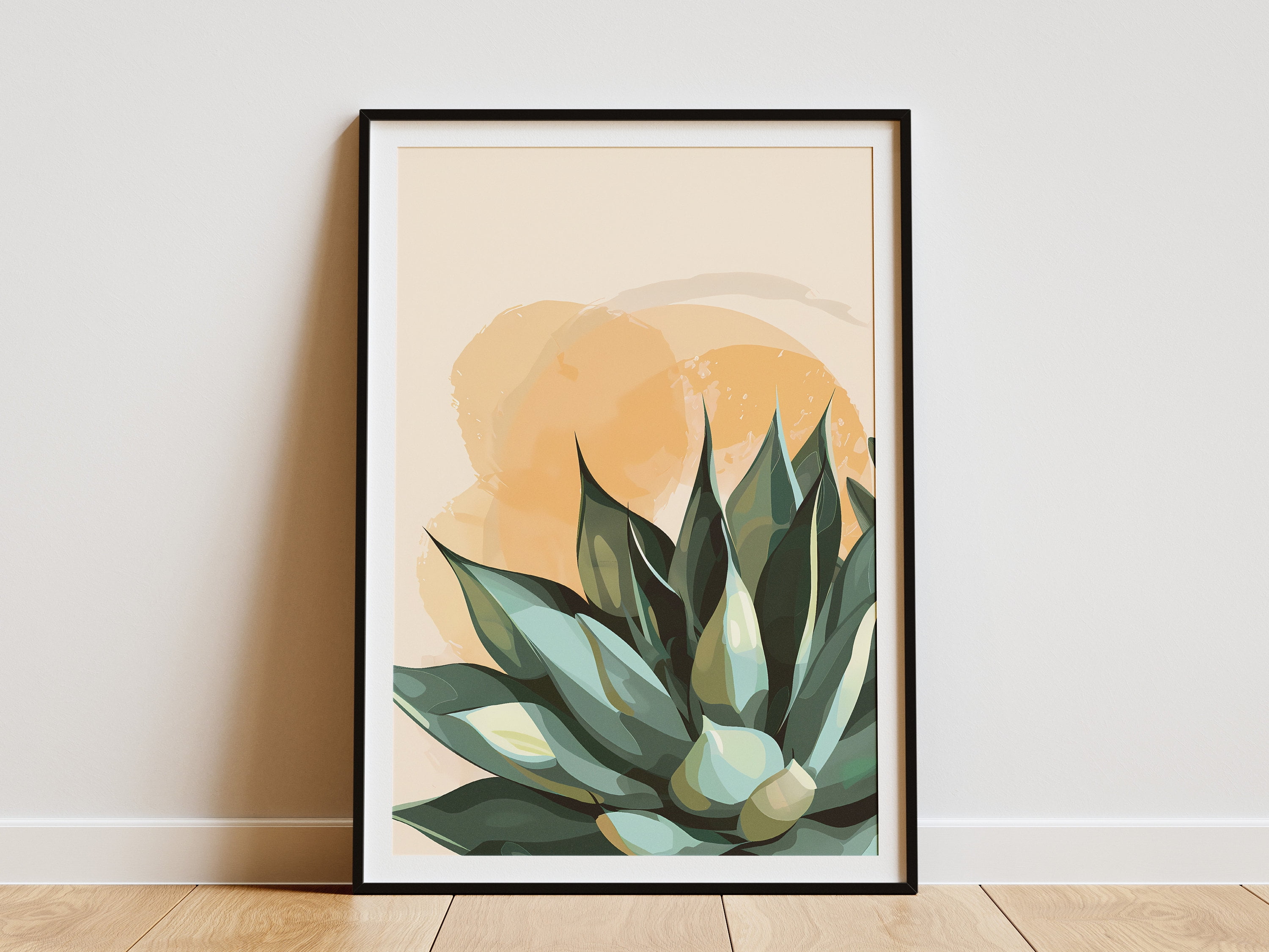 Agave Plant Poster Minimalist Art Print Botanical Wall Art Home Decor ...