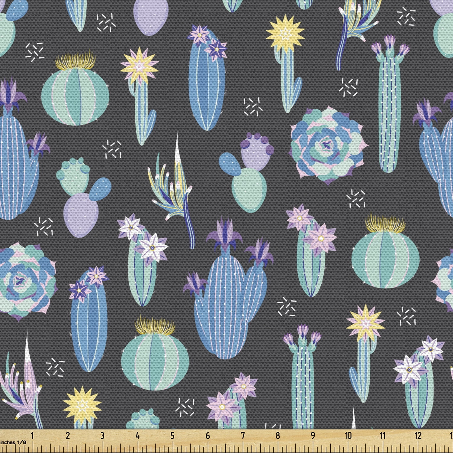 Ambesonne Agave Fabric by the Yard Upholstery, Family Tropical ...