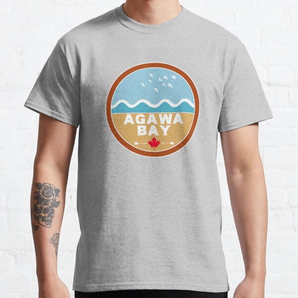 Agawa Bay Ontario Retro Lake Beach Wave Classic T-shirt - Walmart.com
