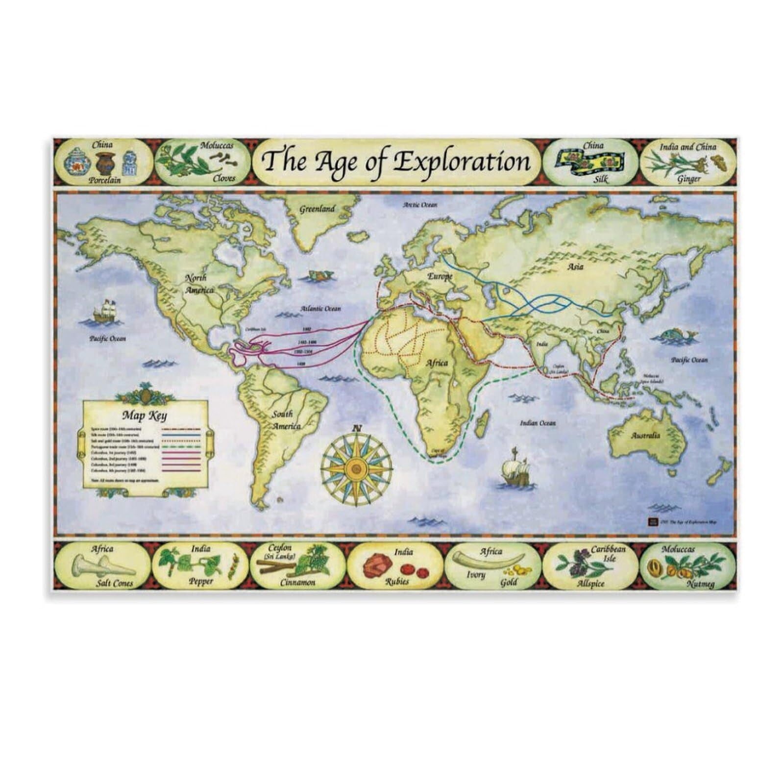 The Age Of Exploration World History Poster, History Classroom(3 ...