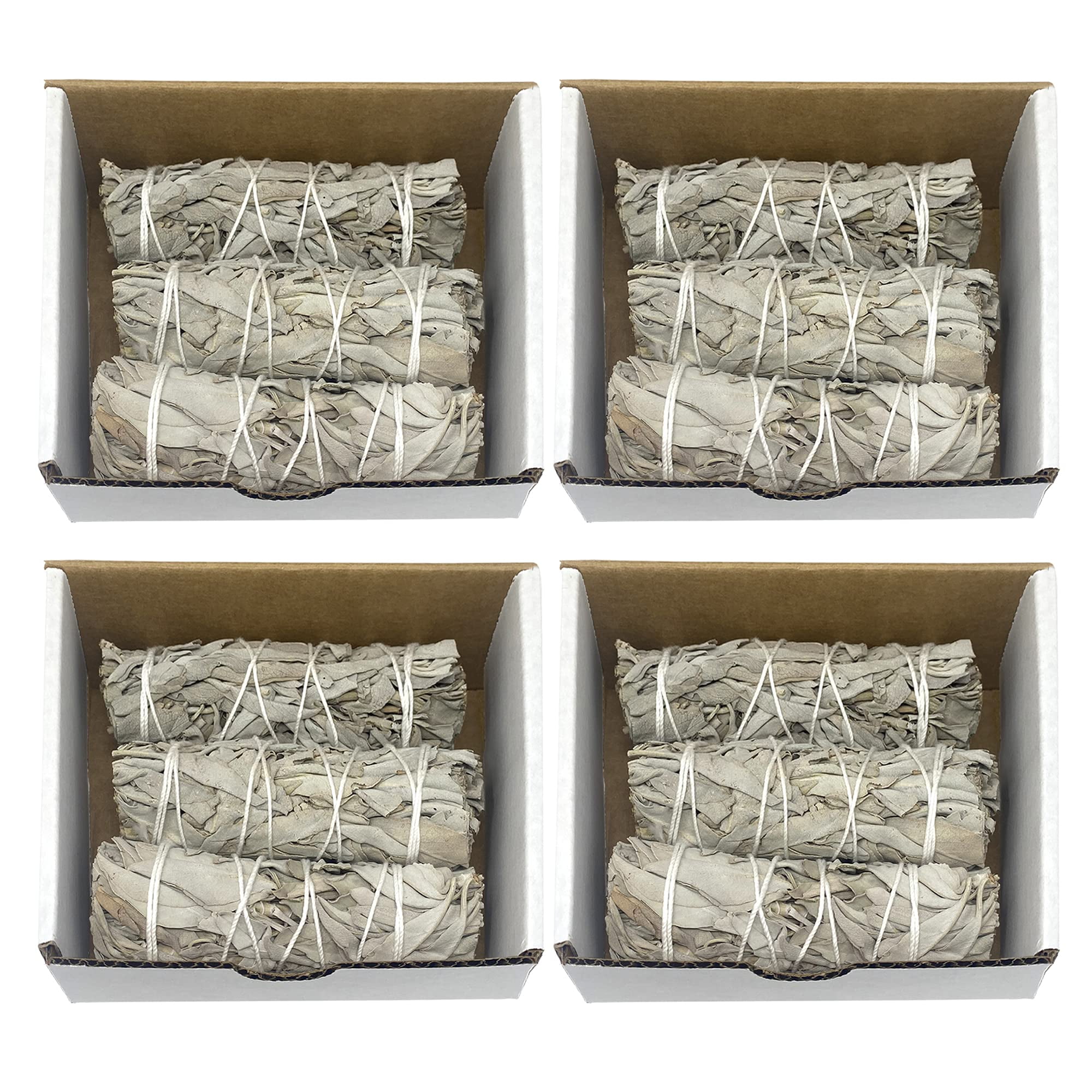 Age of Sage White Sage Smudge Sticks 4" Long - Sage Sticks for ...