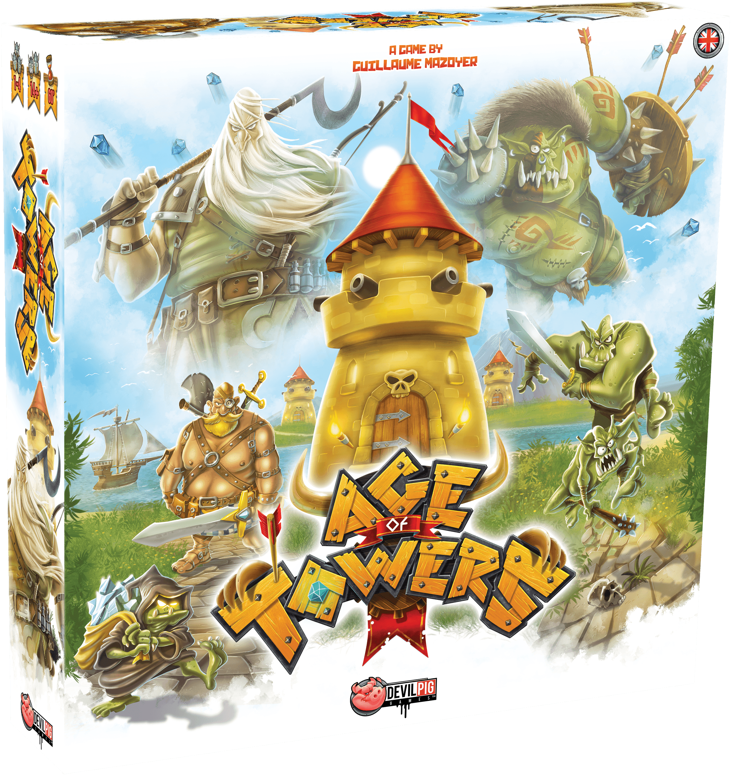 Age of Towers Strategy Board Game for Ages 14 and up, from Asmodee ...