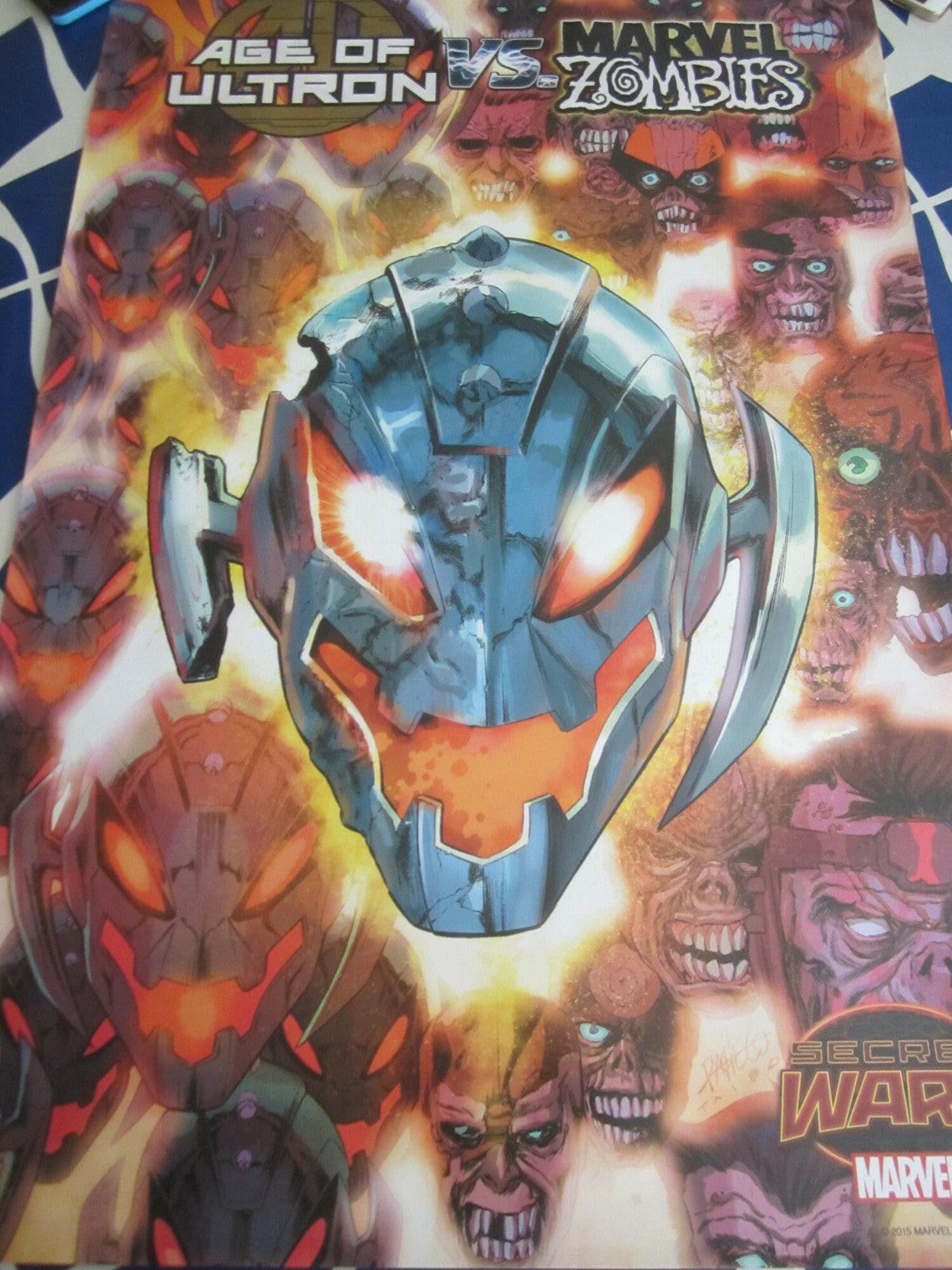 Age of Ultron vs. Marvel Zombies 2015 Secret Wars 24x36 Marvel Comics ...