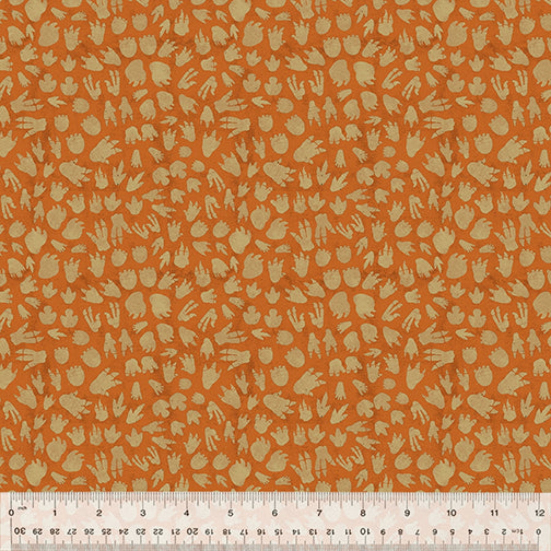 Age of the Dinosaurs, Tracks, Burnt Orange-1/4 yard - Walmart.com