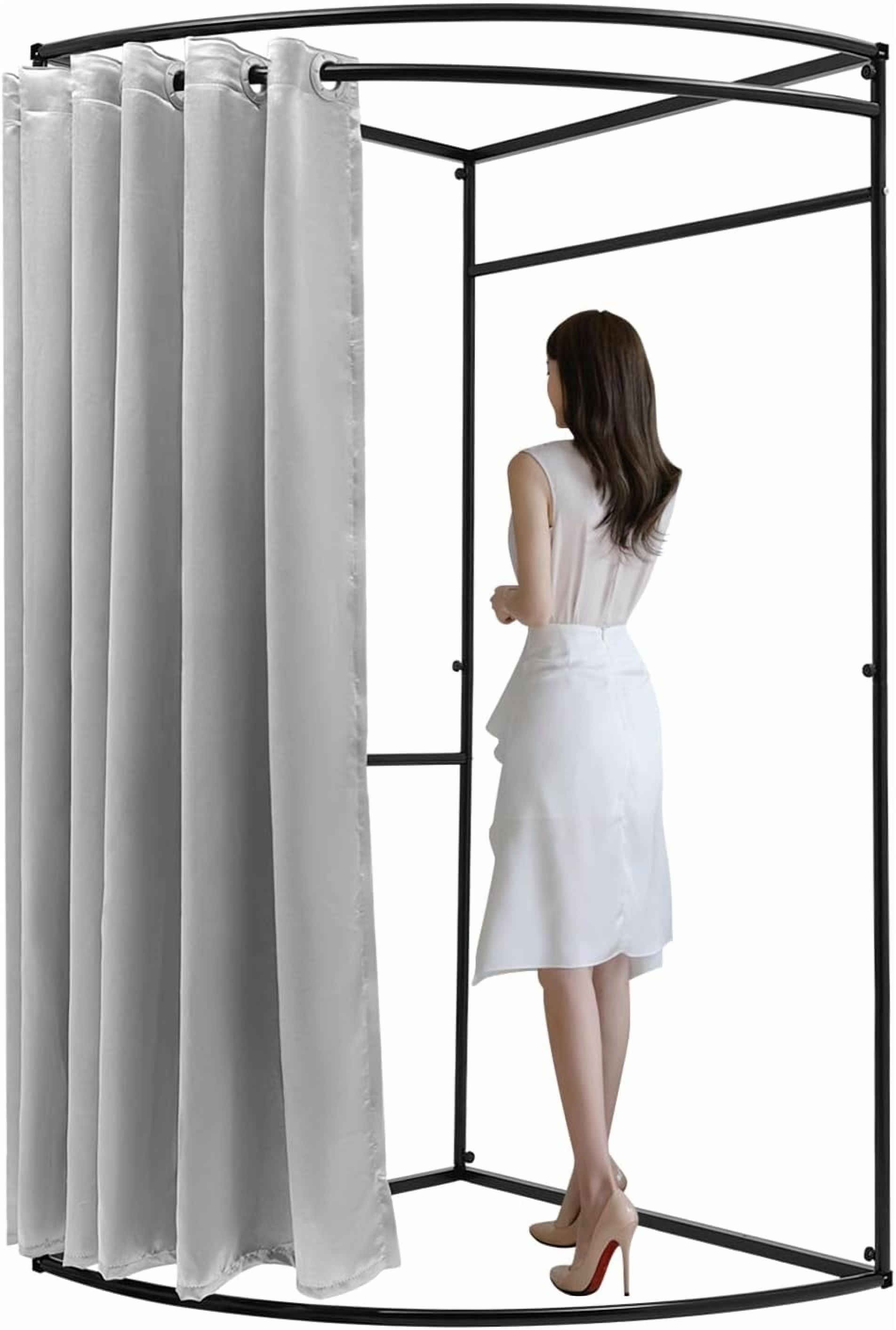 AgeanbriFitting Room Clothing Store Fitting Room with Shading Curtain ...