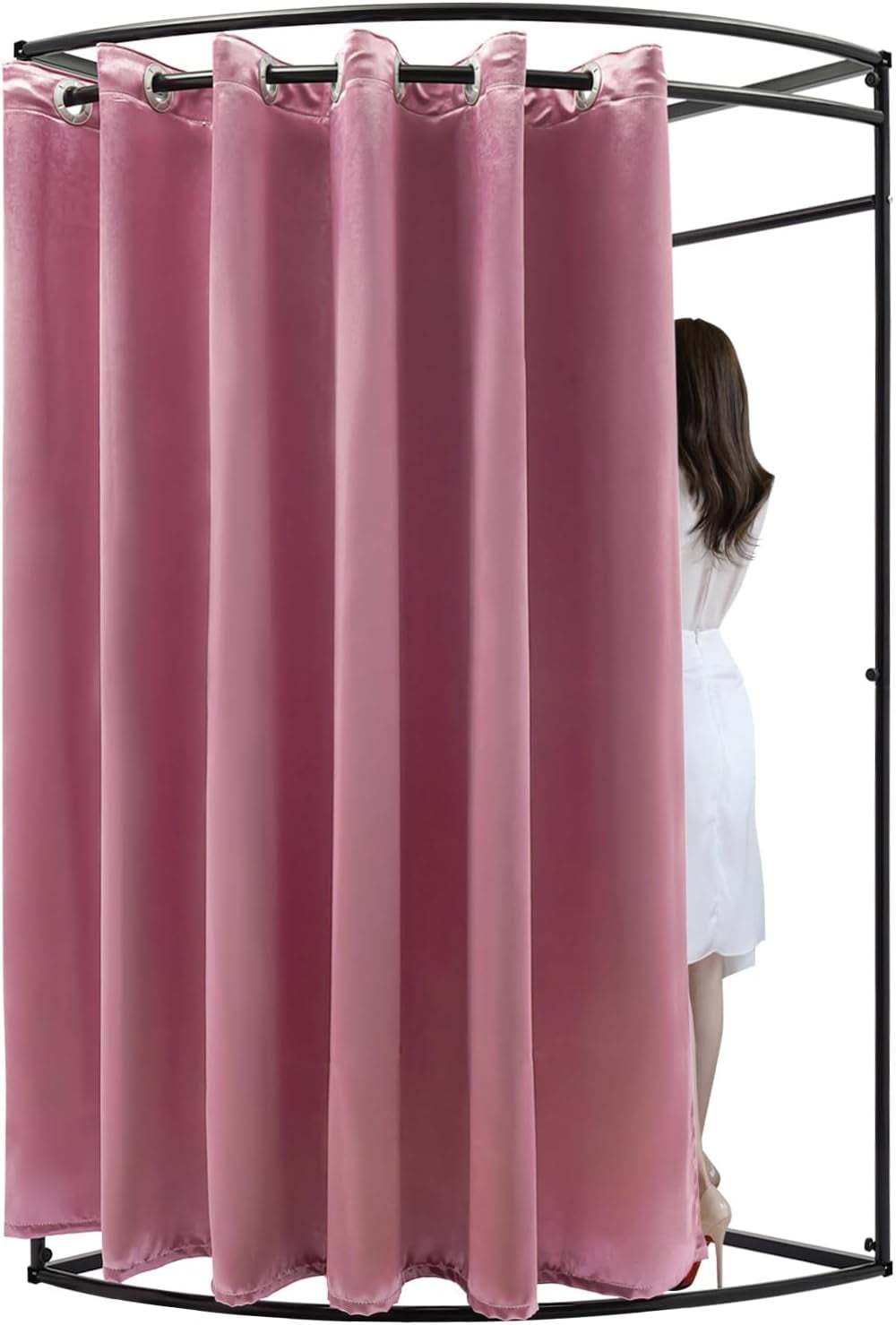 AgeanbriFitting Room Clothing Store Fitting Room with Shading Curtain ...