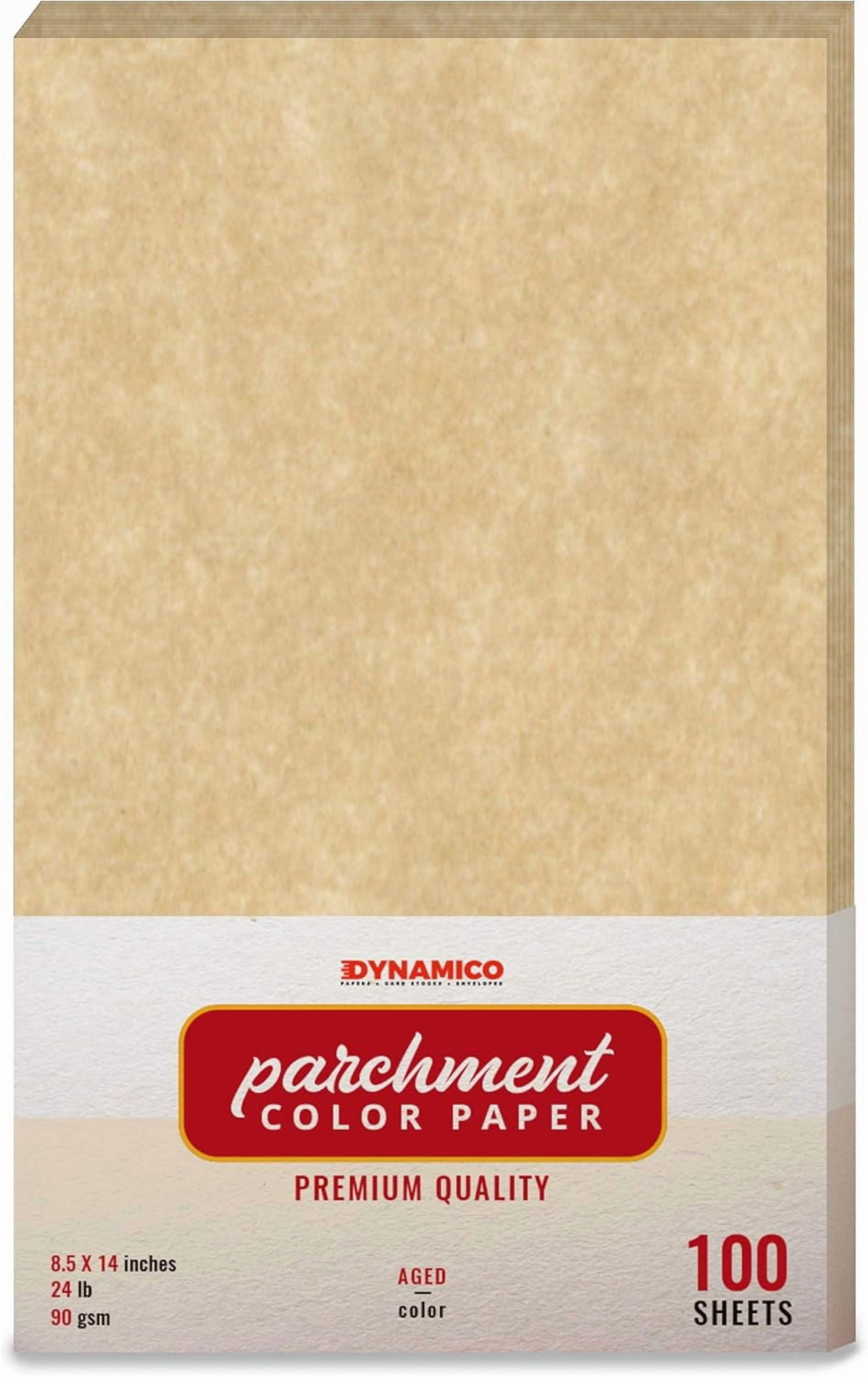 Aged 8.5 x 14" Menu Size Stationery Parchment Colored Regular Papers ...