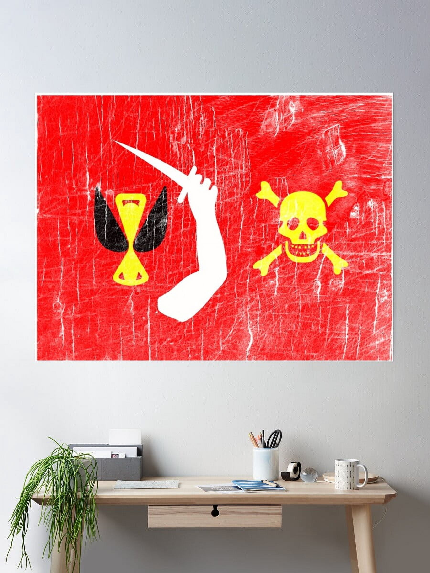Aged Christopher Moody Flag Poster Wall Art Modern Wall Decor For ...