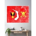 Aged Christopher Moody Flag Poster Wall Art Modern Wall Decor For ...