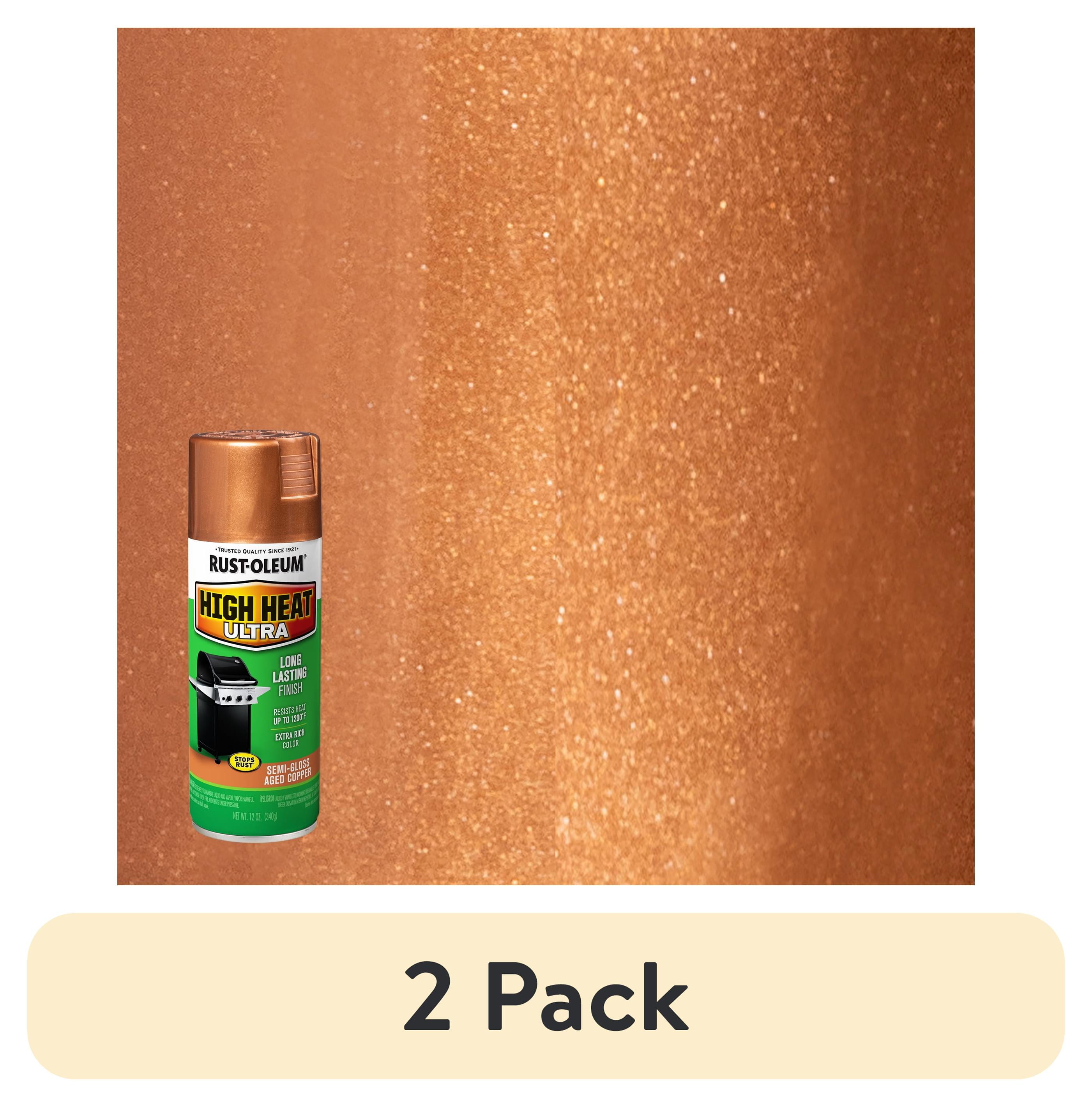 (2 pack) Aged Copper, Rust-Oleum Specialty Semi-Gloss Ultra High Heat ...