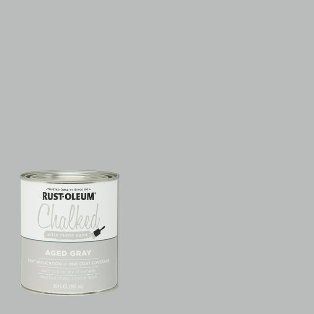 Free Shipping! Aged Gray, Rust-Oleum Chalked Ultra Matte Interior Paint ...