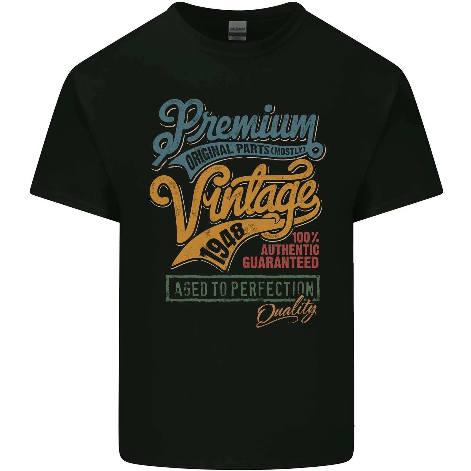 Aged To Perfection 77th Birthday 1948 Graphic Cotton Casual Soft Top ...