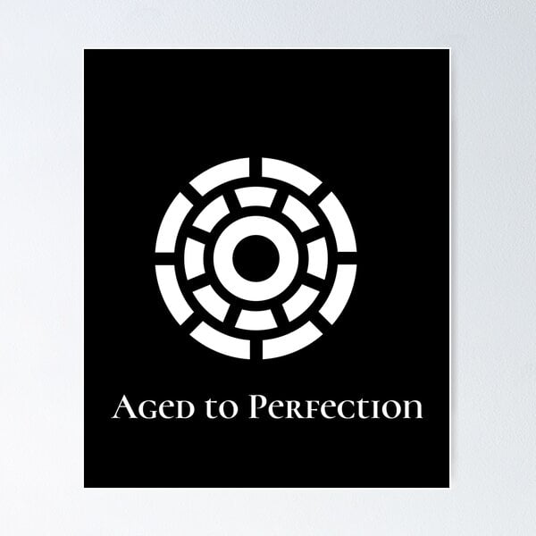 Aged To Perfection Poster Wall Art, Modern Wall Decor For Living Room ...