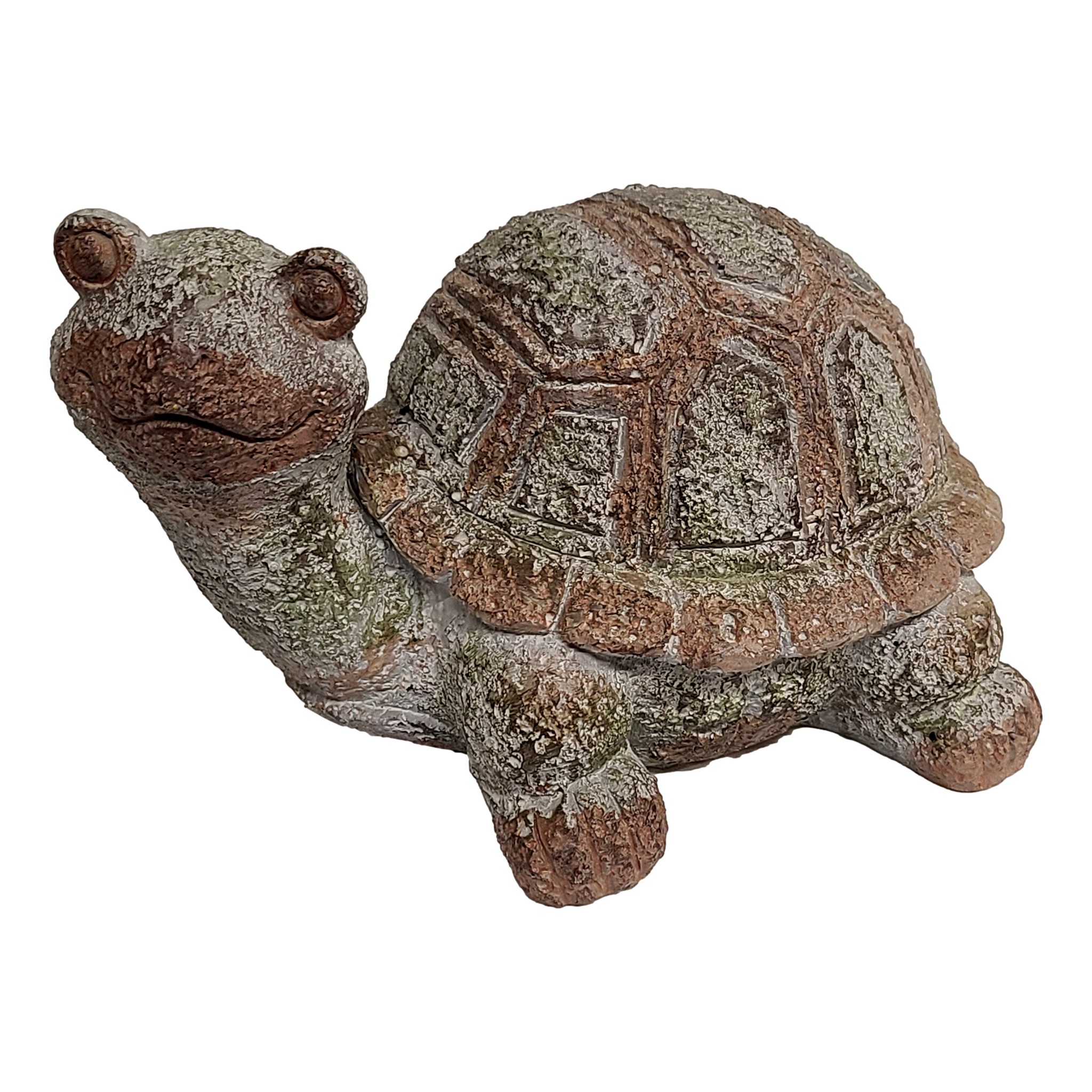 Aged Turtle Statue Decor 9 inch Distressed Turtle Sculpture Decoration ...