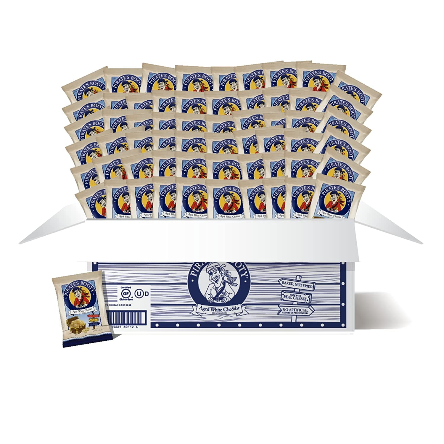 Aged White Cheddar Cheese Puffs, 60Ct, 0.5Oz Individual Snack Size Bags ...