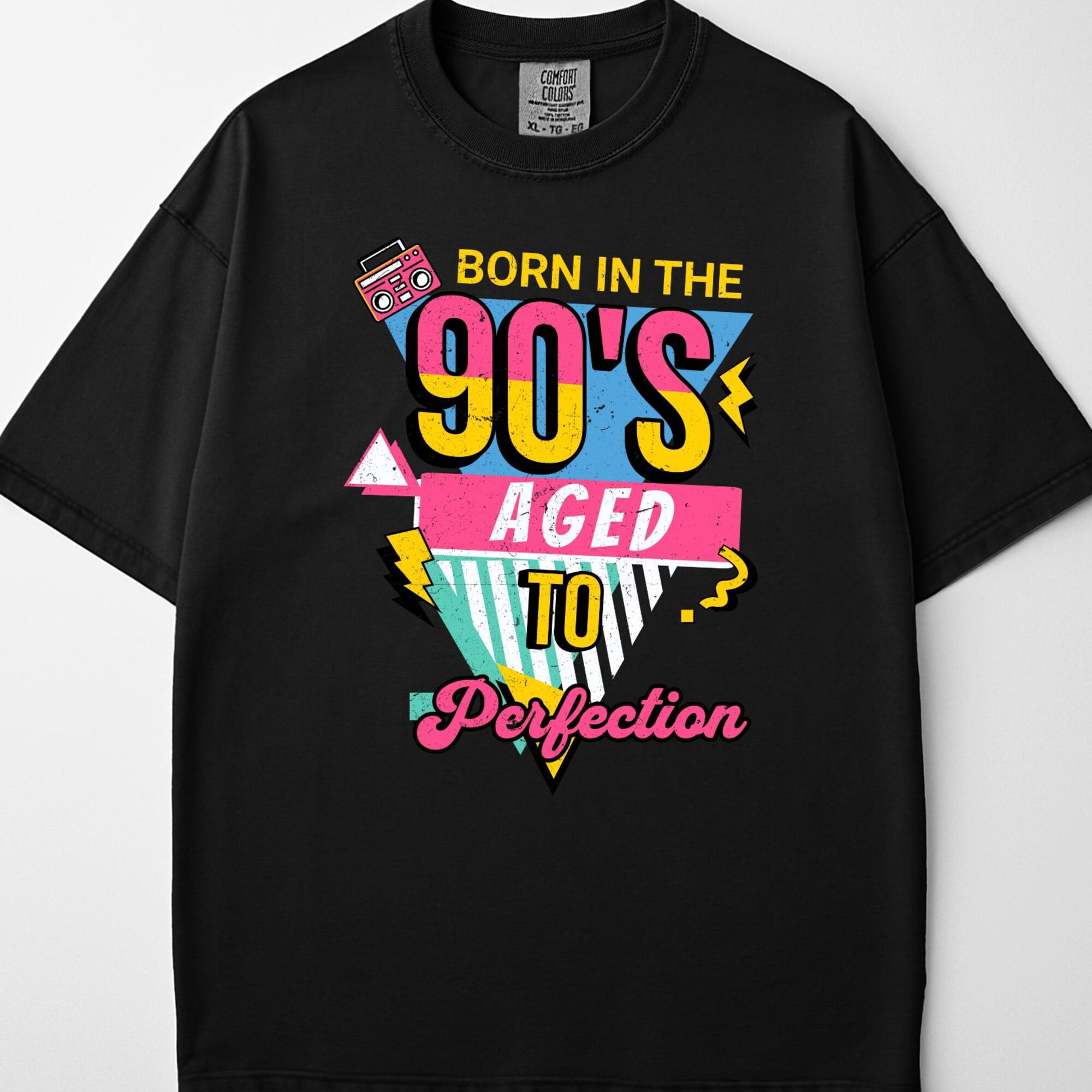 Aged to Perfection Birthday Shirt Born in the 90s Retro Tee Milestone ...