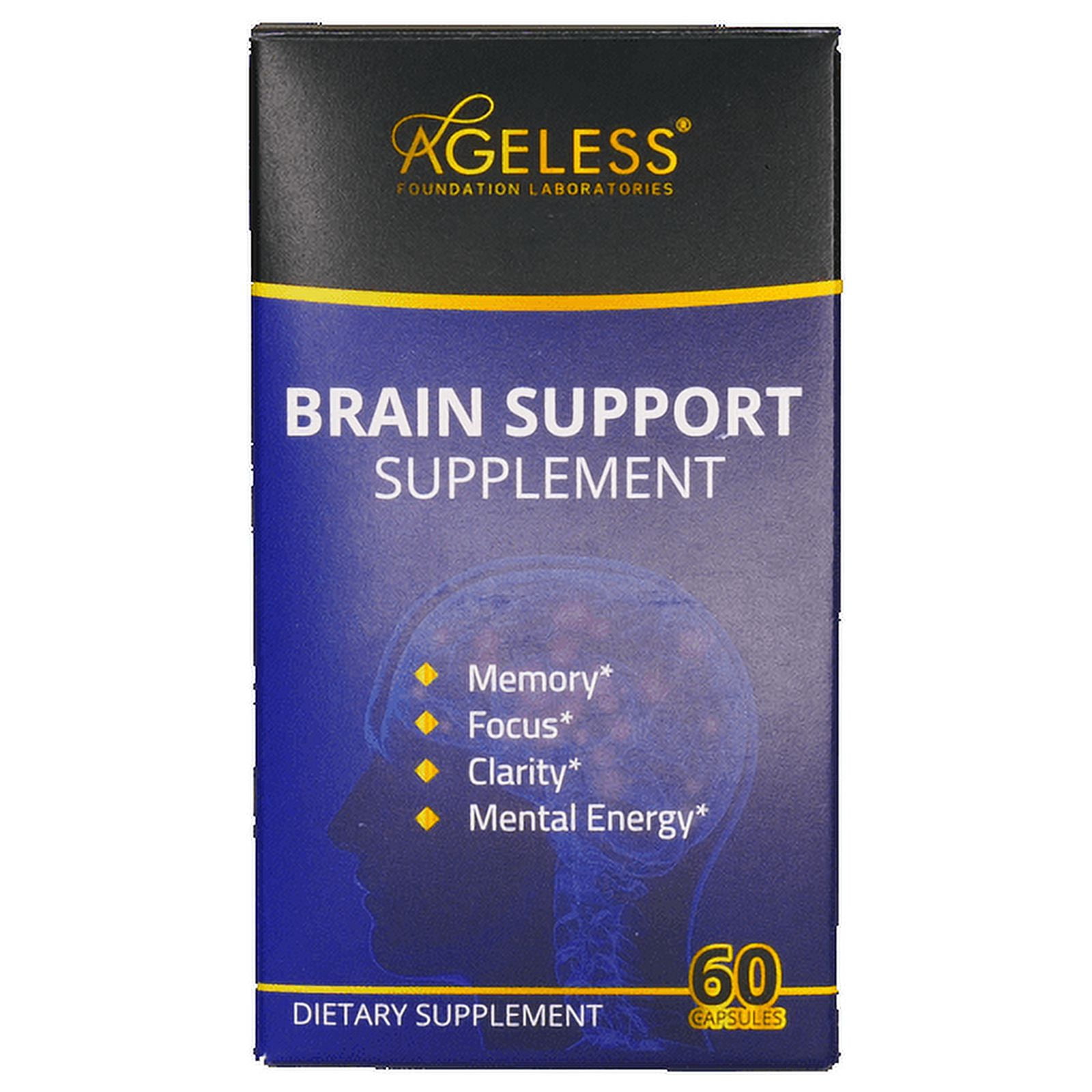 Ageless Foundation Brain Support 60 Capsules - Walmart.com