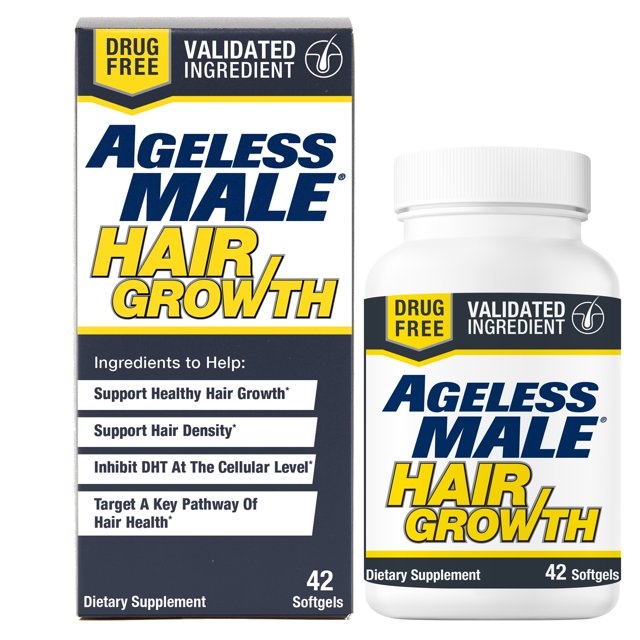 Ageless Male Hair Regrowth Tablets with Vitamin Ingredients, 42 ...
