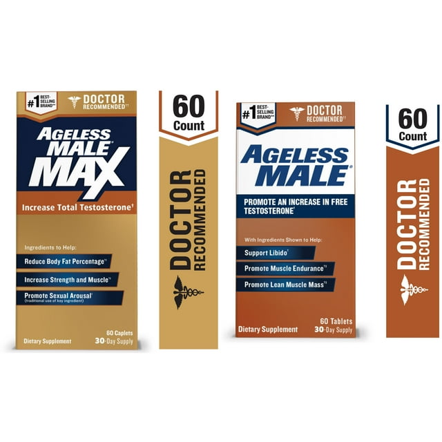 Ageless Male Max + Ageless Male Performance - Walmart.com