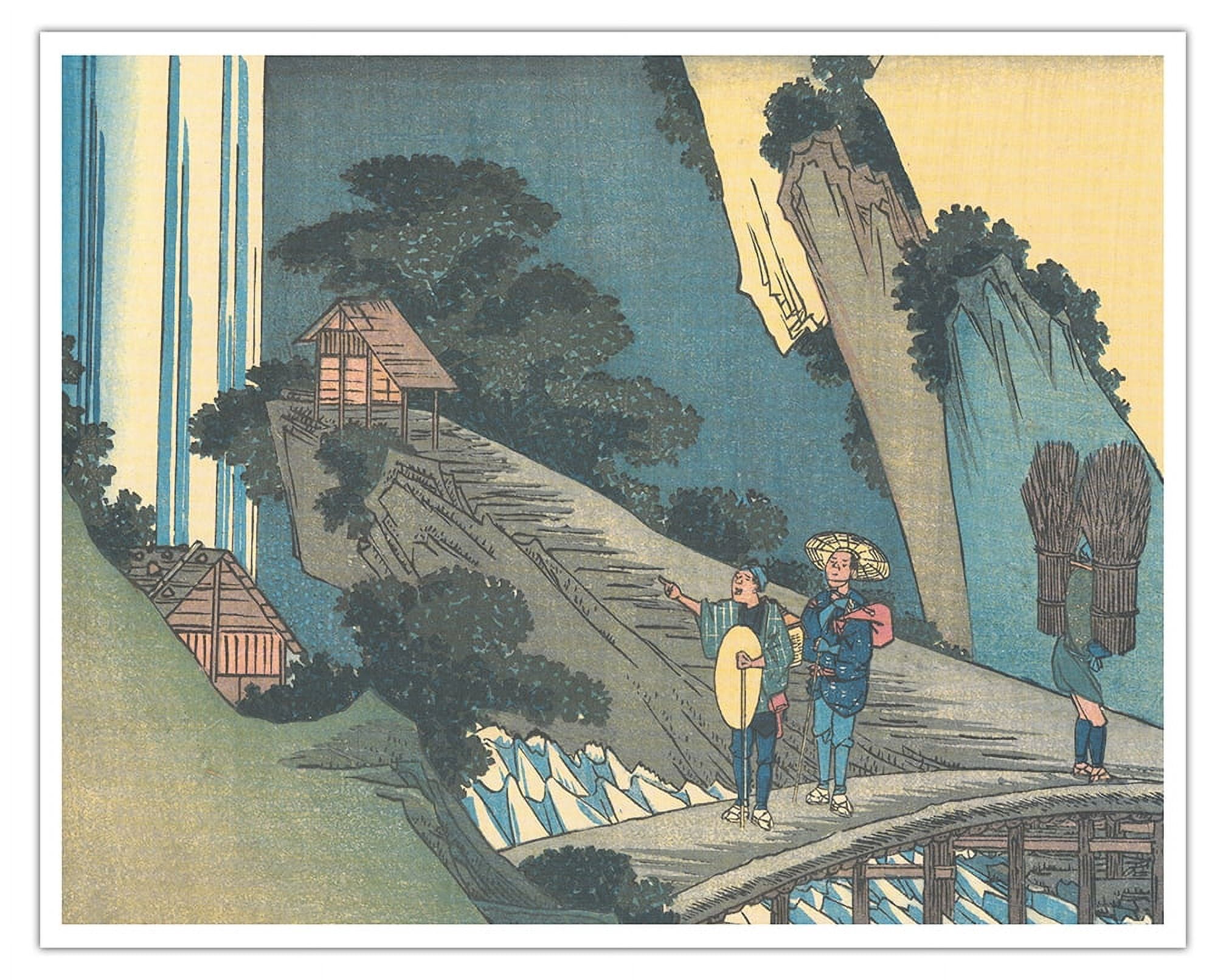 Agematsu Station - from Sixty-nine Stations of Kiso Road - Vintage ...