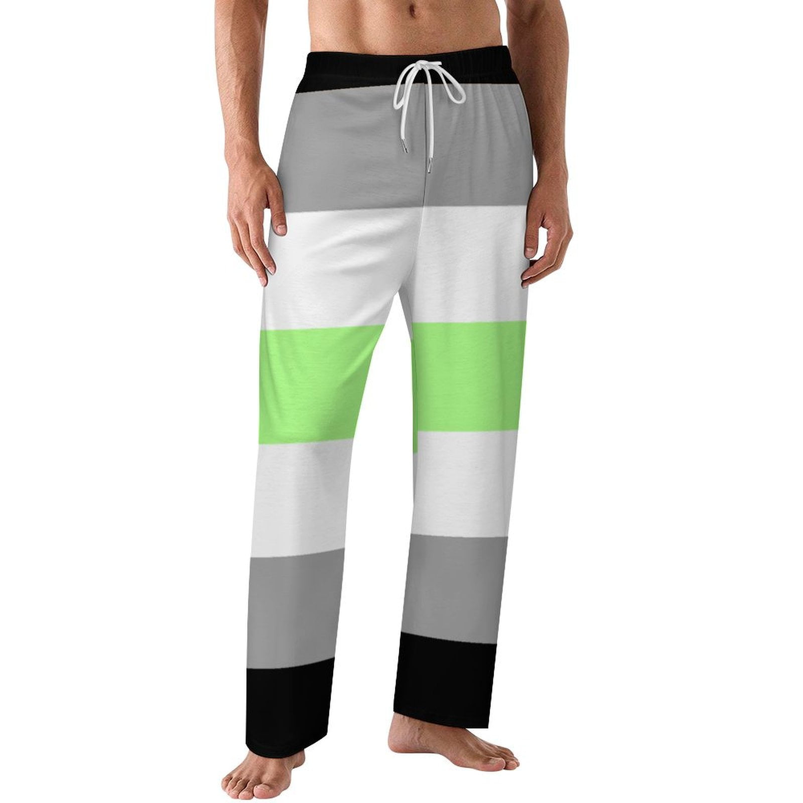 Agender Pride Flag Men'S Pajama Pants Comfy Sleepwear Pants Wide Leg ...
