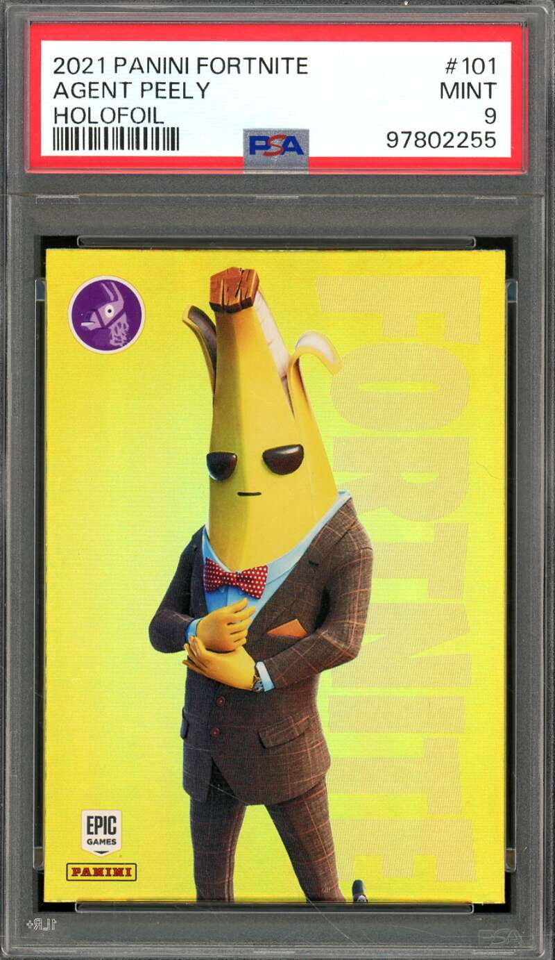 Agent Peely Card 2021 Panini Fortnite USA Holofoil #101 PSA 9 - Walmart.com