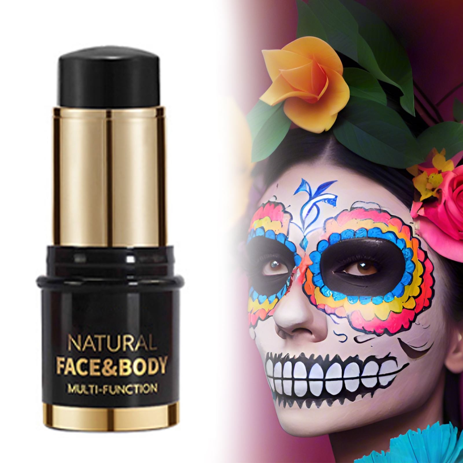 Ageoie 12 Neon Uv Face & Body Paint Sticks - Fluorescent Halloween ...