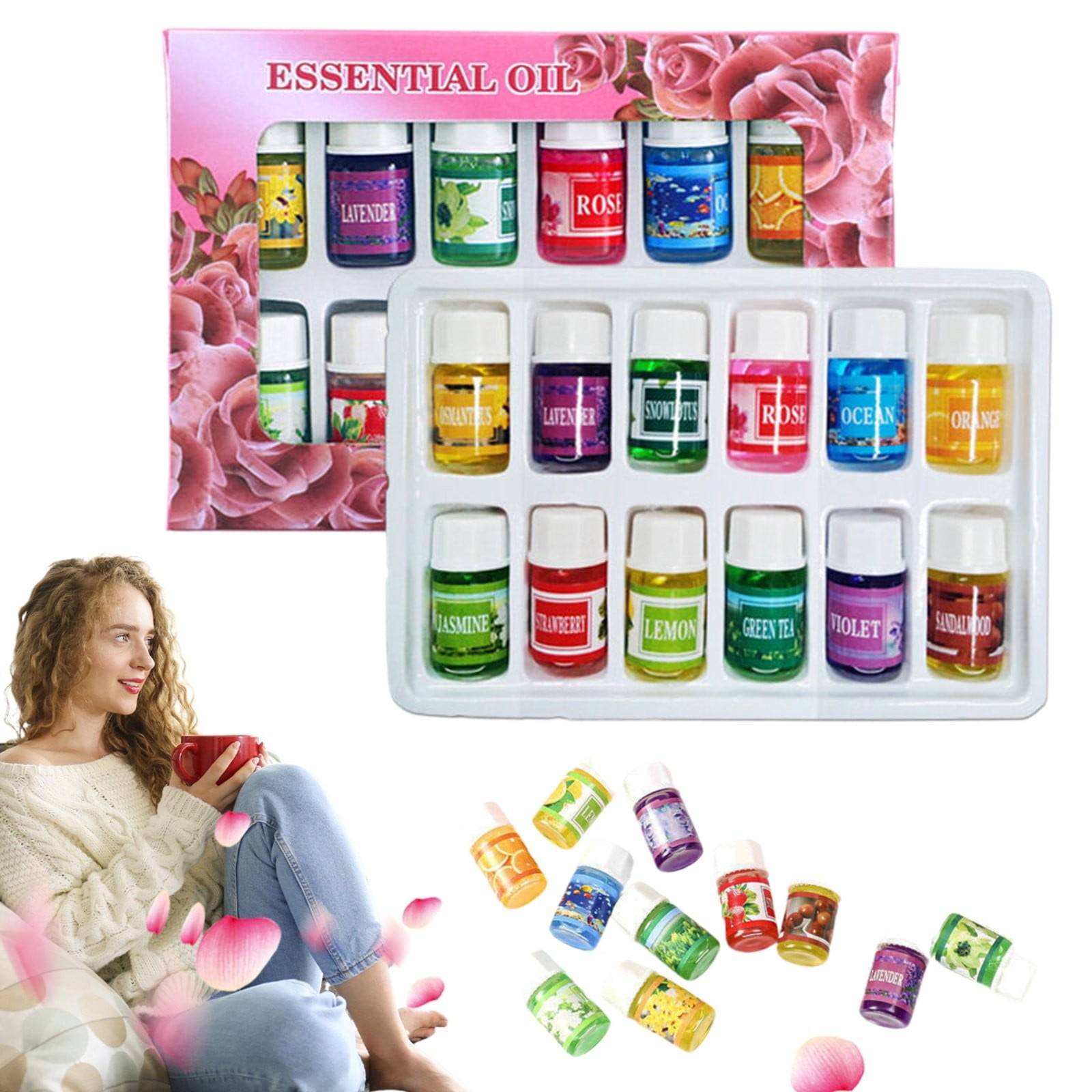 Ageoie 12 Sticks 3Ml Water Soluble Oil, Persistent Body Aromatherapy ...