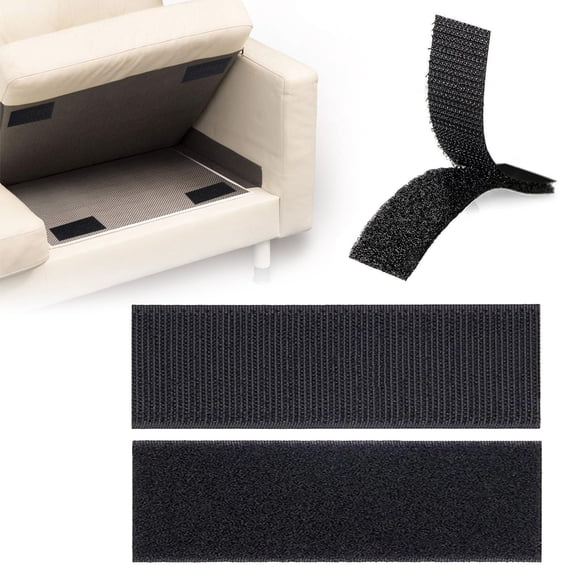 Ageoie 2X4 Inch Adhesive Square Hook And Loop Tape, Strips with ...