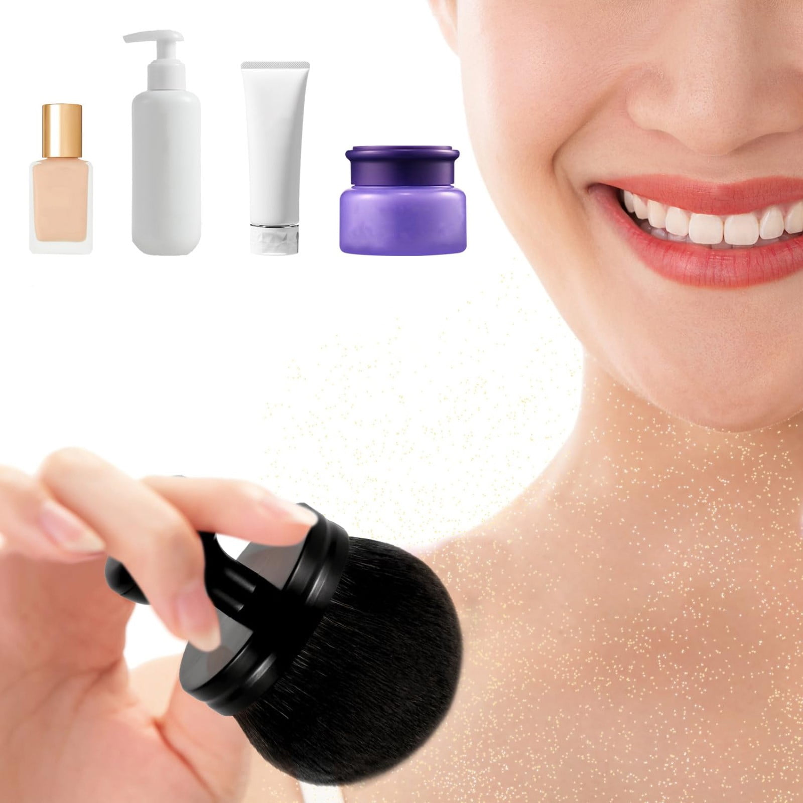 Ageoie 3" Extra Wide Body Makeup Brush - Legs & Back Bronzer Applicator with Ergonomic Handle ...