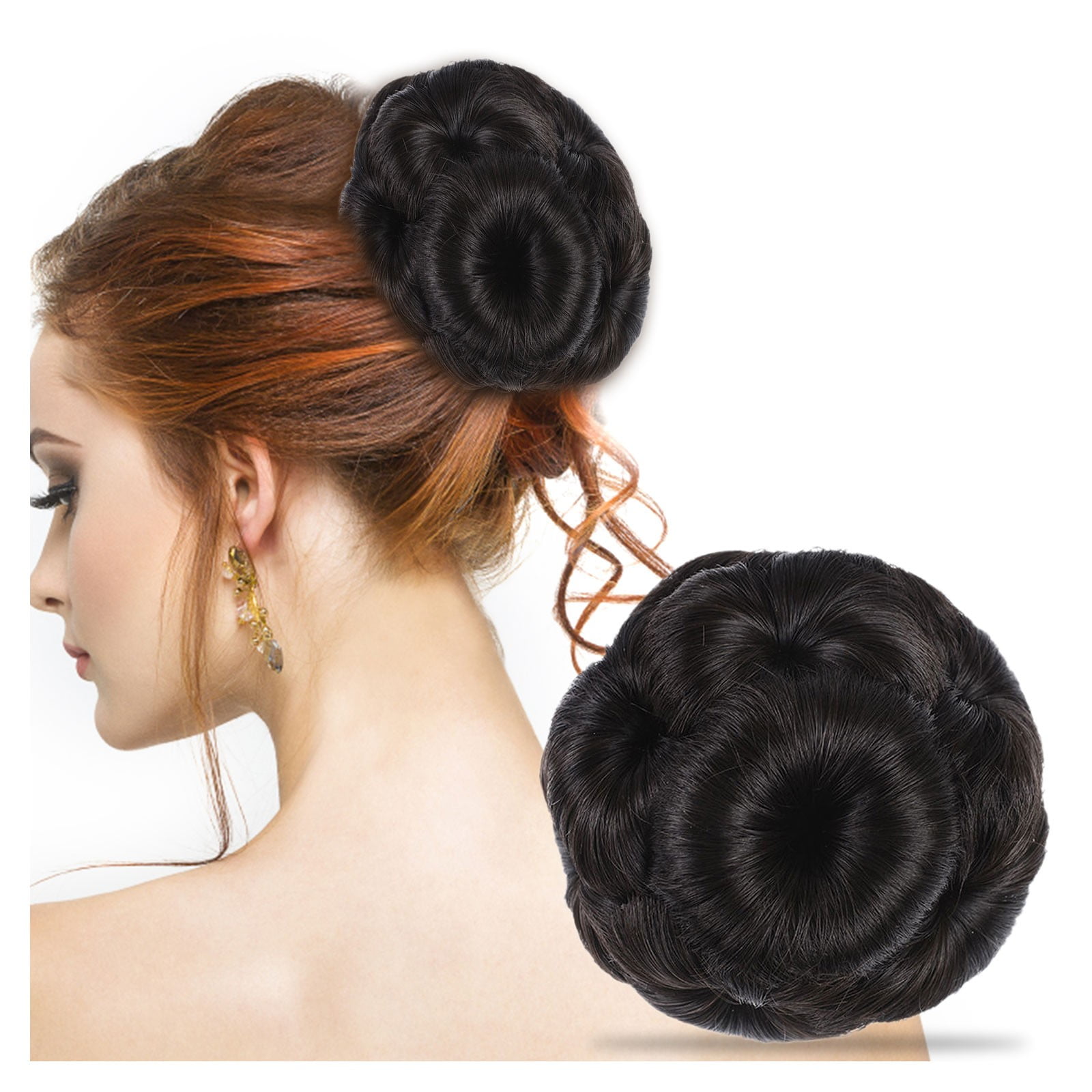Ageoie Combed Bun with Bun Hot Sale! Natural Black Hair Bun Clearance ...